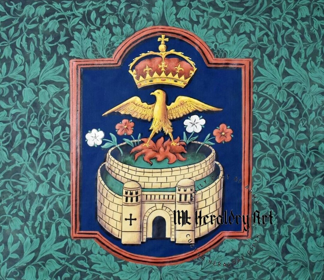 Royal Coat of Arms Paintings - Falcon Badge of the Queen Anne Boleyn ...