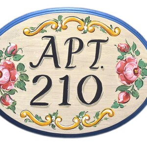 Address House Plaque - Home Sweet Home - Hand Painted House Plaque With ...