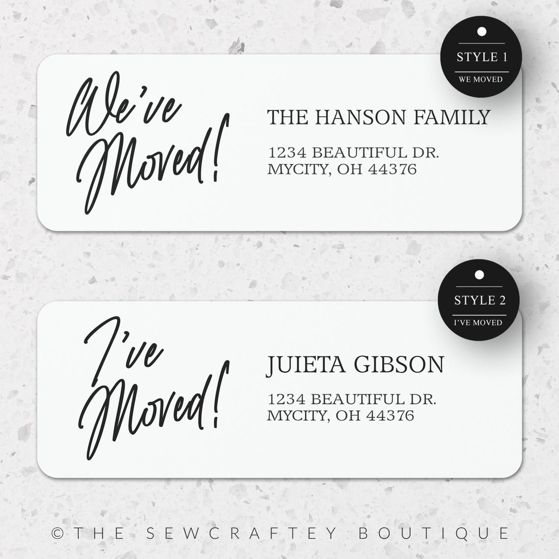 We've Moved Return Address Labels, I've Moved, New Home Labels ...