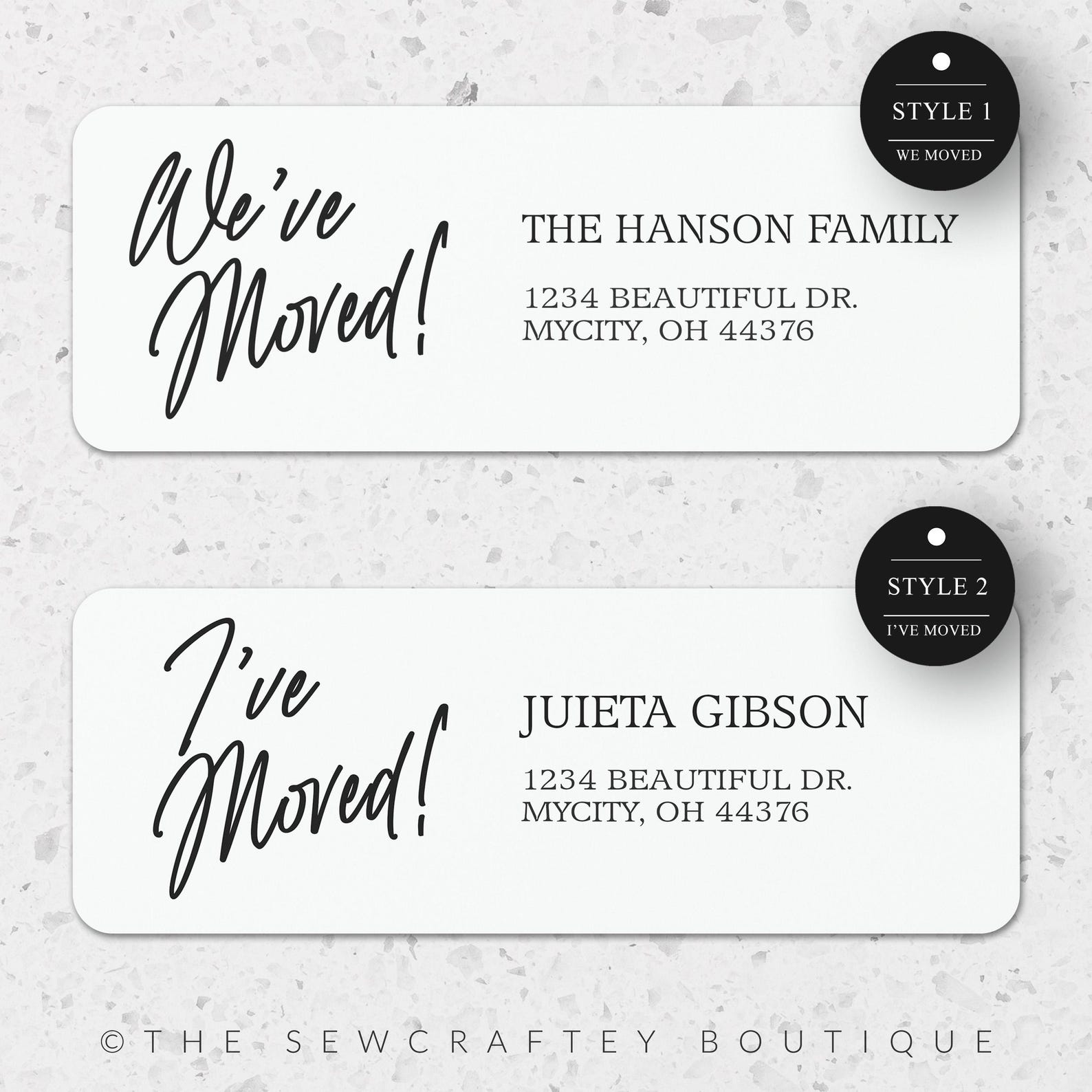 We've Moved Return Address Labels, I've Moved, New Home Labels ...