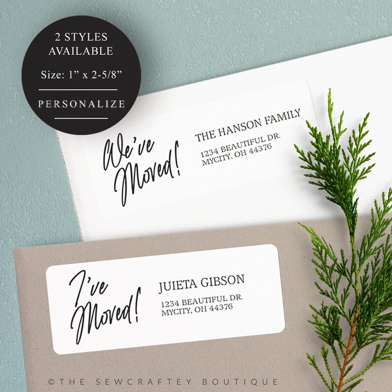 We've Moved Return Address Labels, I've Moved, New Home Labels ...