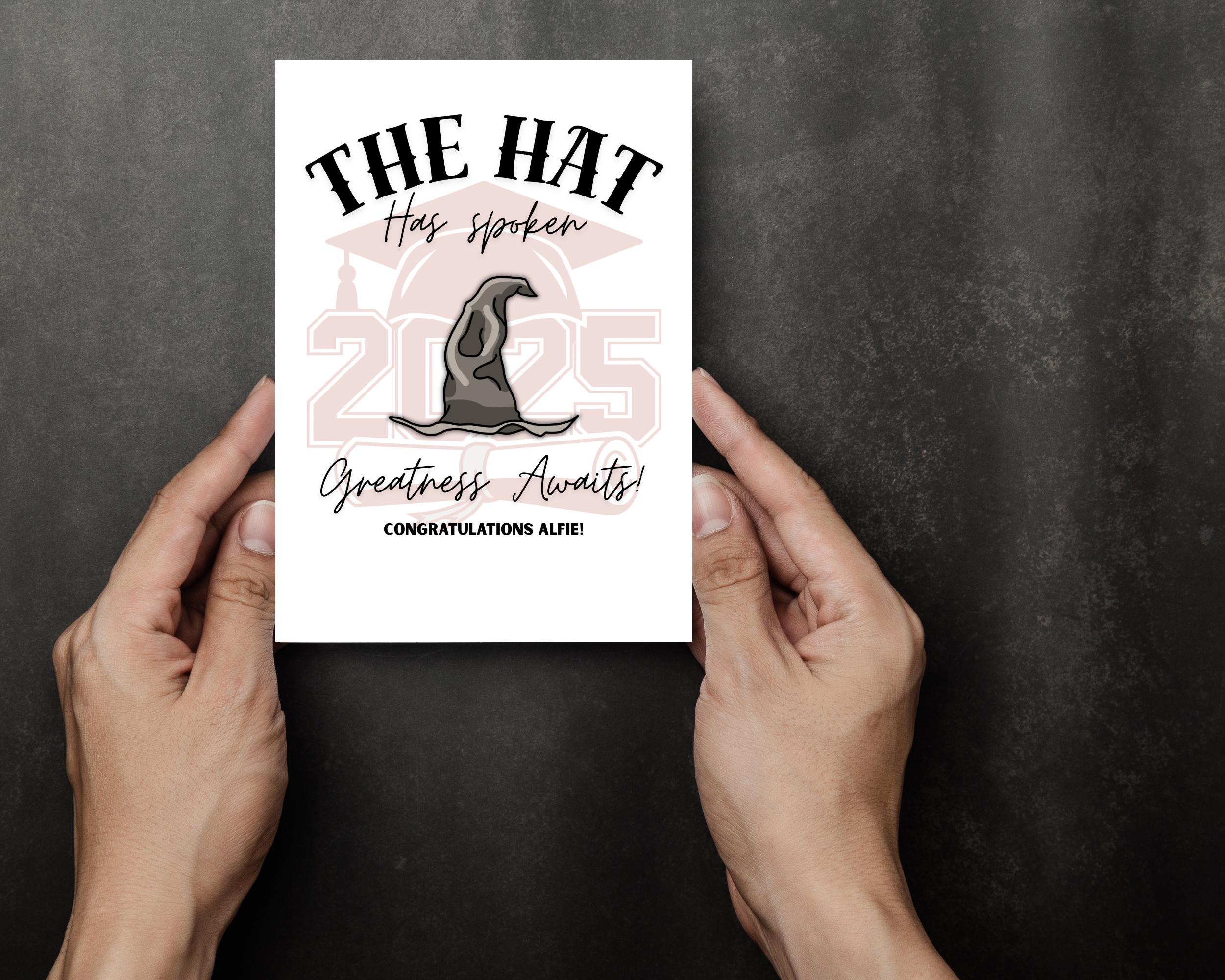 Harry Potter Graduation Invitation - “the Hat Has Spoken” | 2025 ...