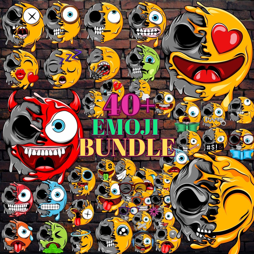Mega Emoji Face SVG Bundle, Emoji Svg Bundle, Emoji PNG Bundle, Emoji ...
