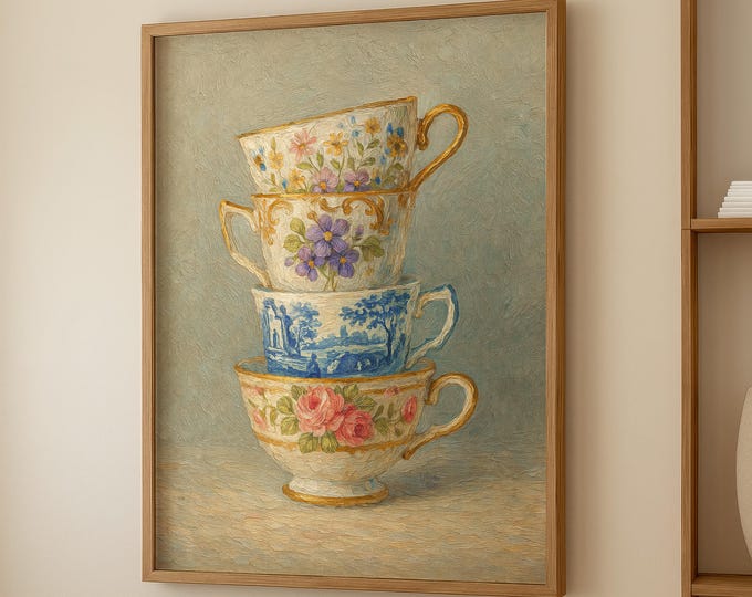 French Vintage 1930s Framed Lithograph Francois Boucher - Retour Du ...