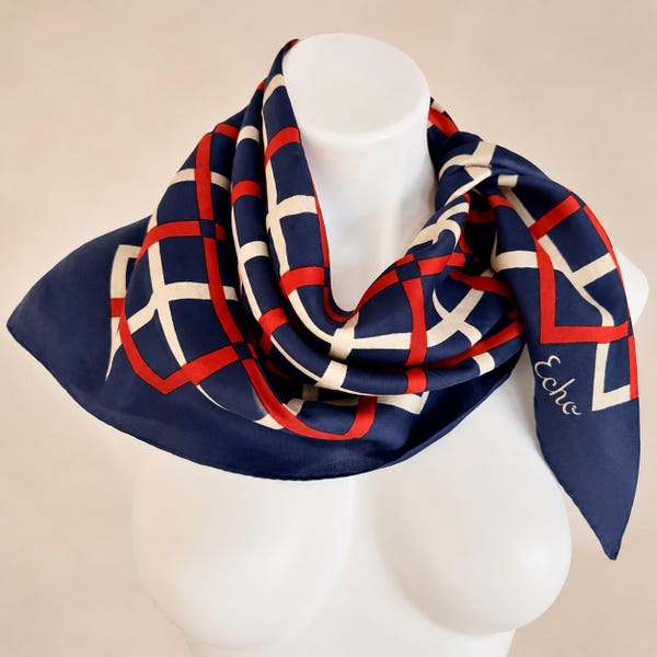 Vintage Echo Silk Scarves - Etsy