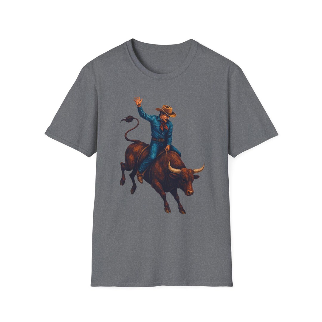 Western Rodeo Bull Rider T-shirt, Cowpoke Apparel, Country Music Gift ...