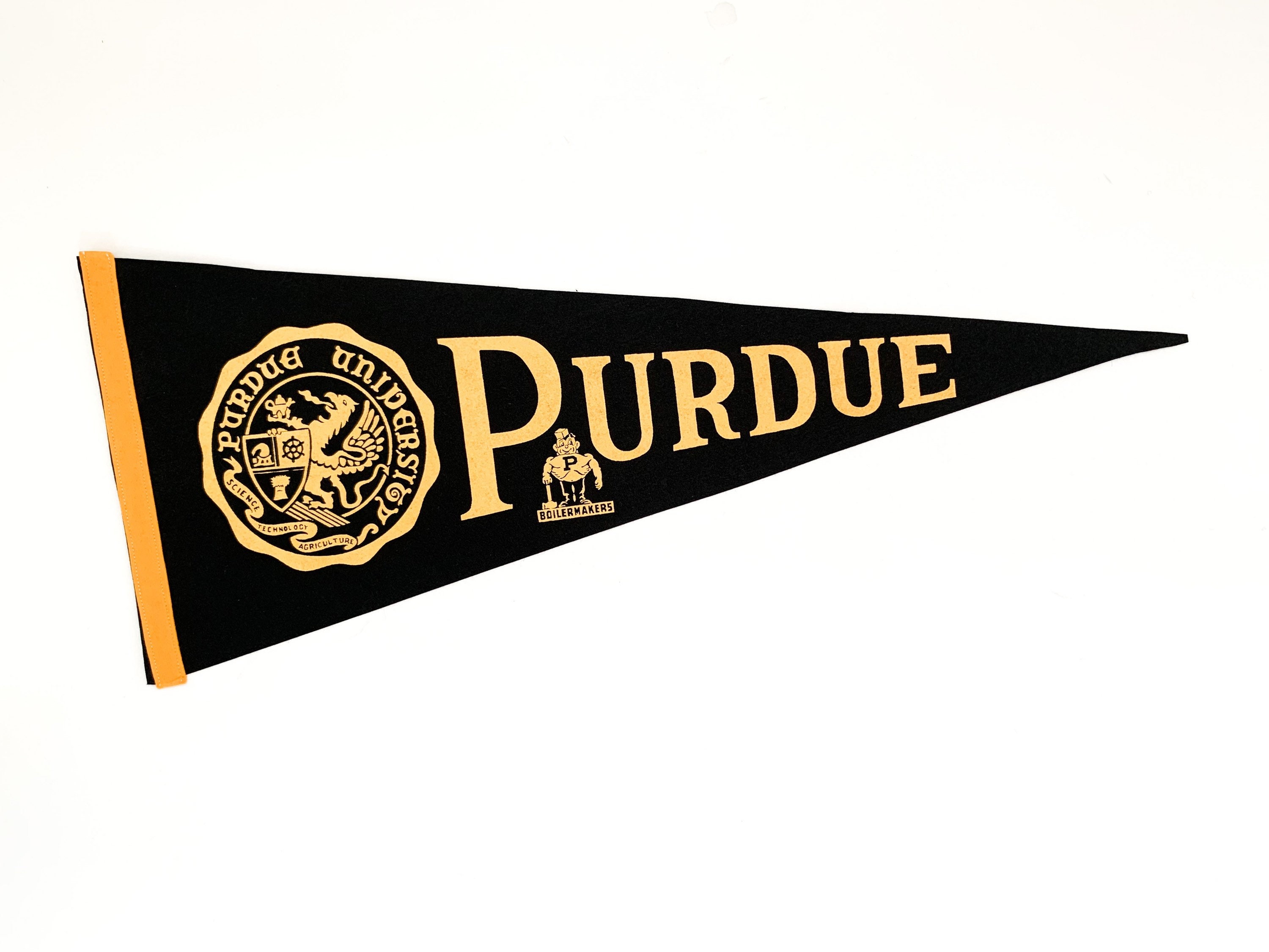 Souvenirs & Events Vintage Purdue University Pennant Art & Collectibles ...
