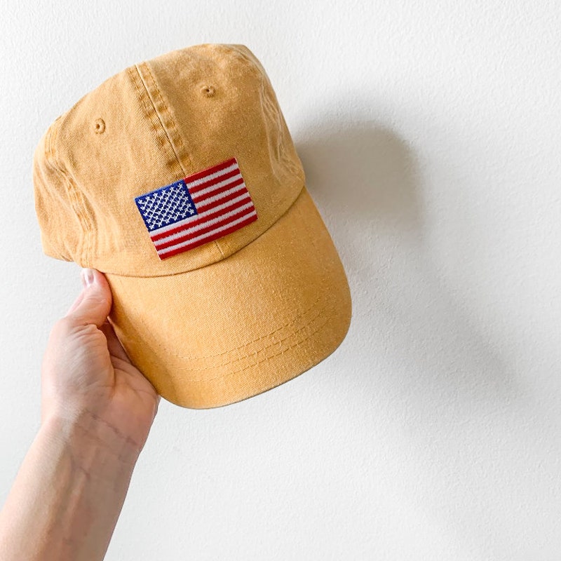 American Flag Baseball Cap - Etsy