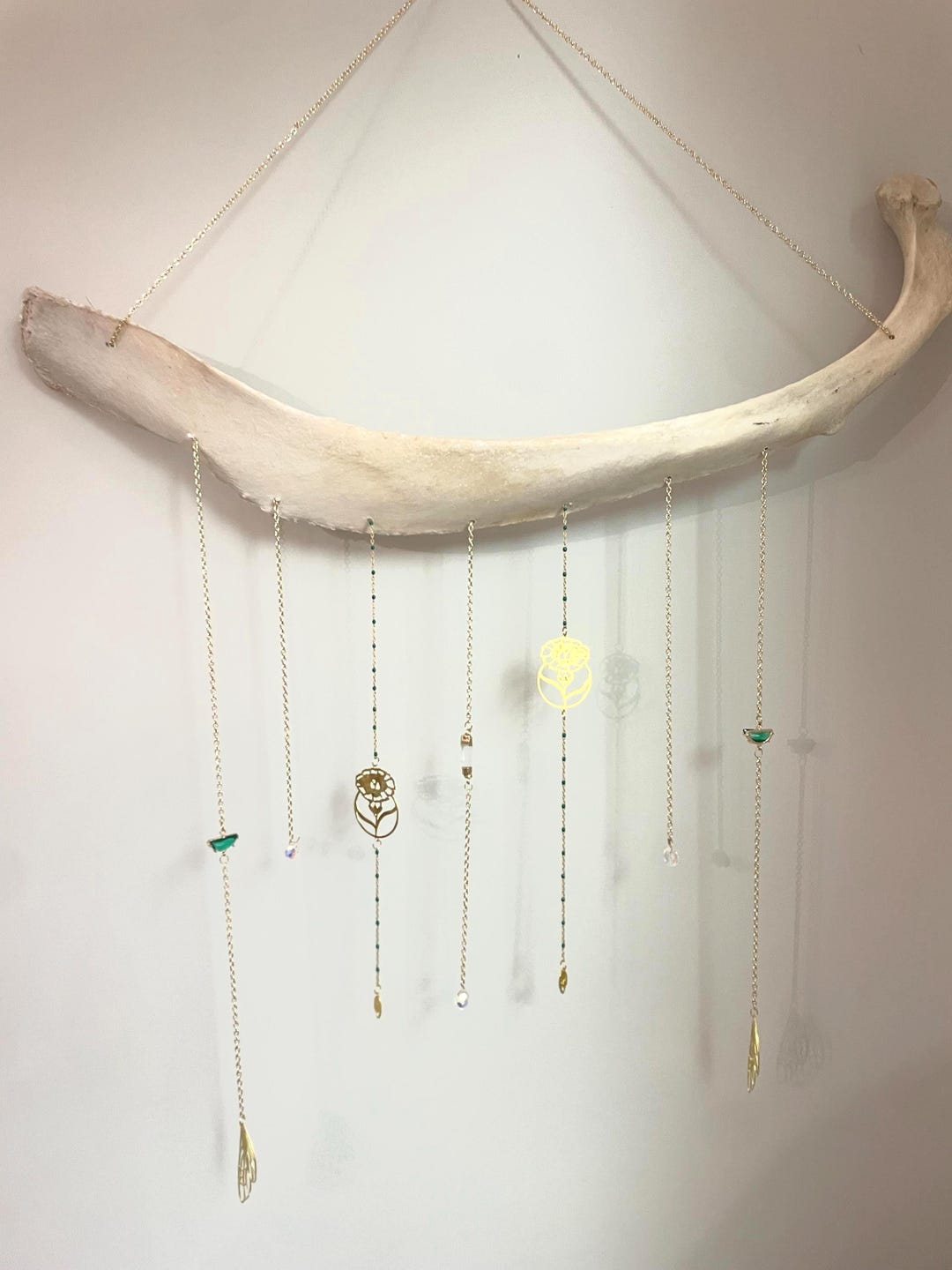 Cow Rib Bone Suncatcher – Handmade Hanging Decor - Etsy