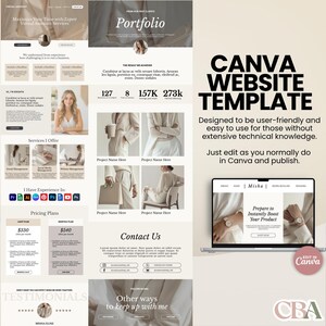 Virtual Assistant Portfolio Template Canva | Done for You Website ...