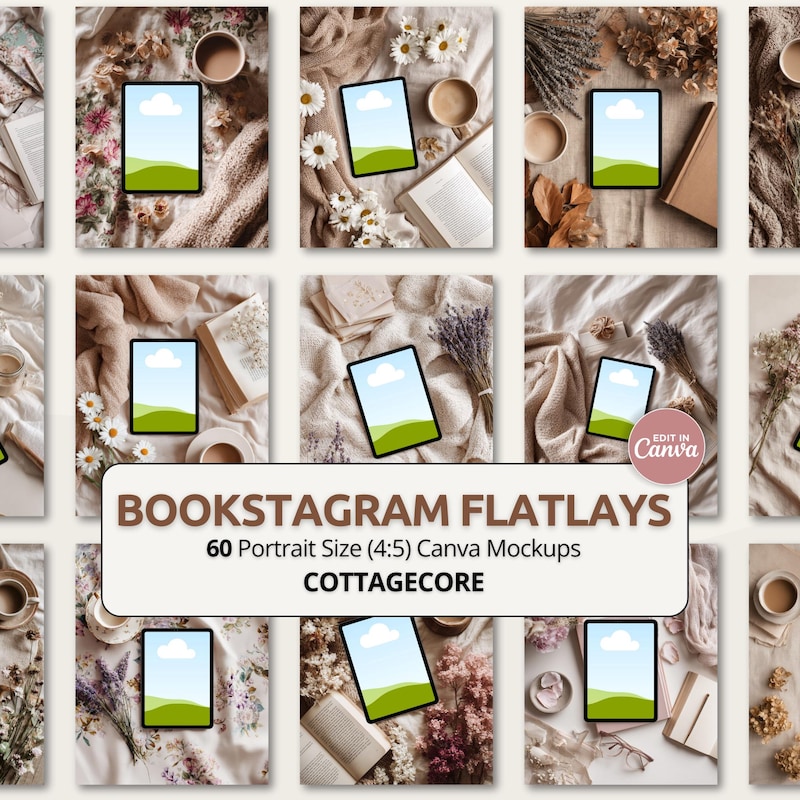 Cute Bookstagram Template - Etsy