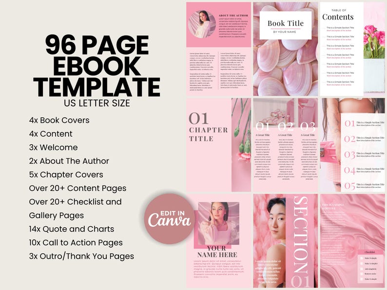 Canva E-book Template Lead Magnet Template Coaching Guide Book Course ...