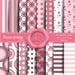16 Vintage Pink Digital Papers, Digital Printable Papers, Digital ...