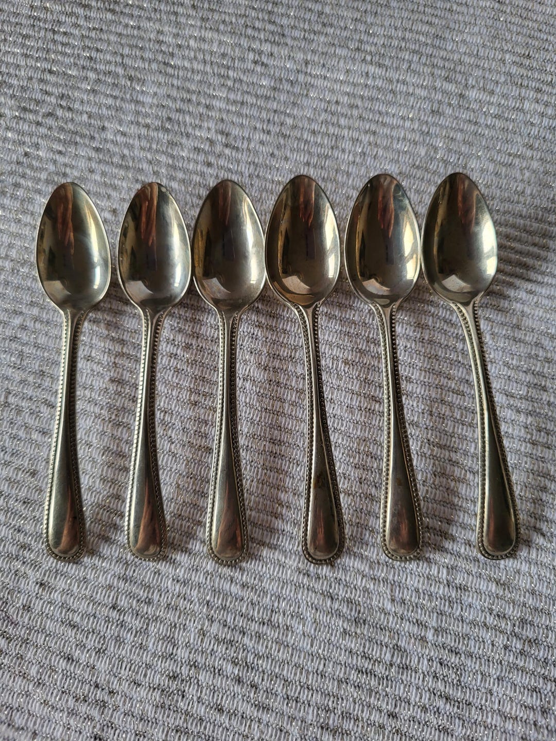Vintage Swedish Tea / Coffee Spoons Set of 6, Silver Plated ...
