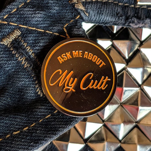ASK ME ABOUT My Cult Enamel Pin - Etsy