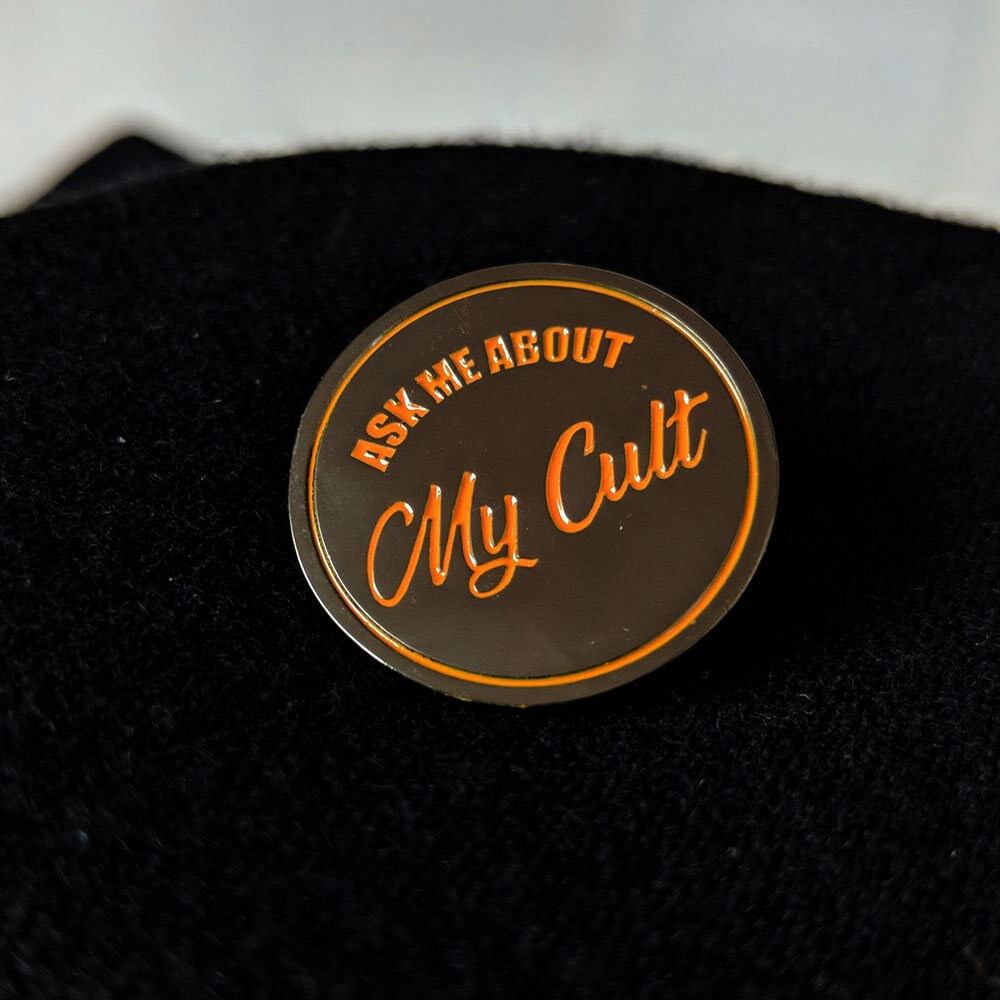 ASK ME ABOUT My Cult -- Enamel Pin - Etsy