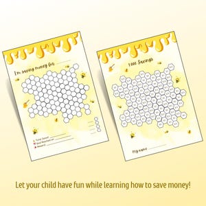 Honeycomb Habit Tracker for Kids | Mood, Savings and Reward Charts | 5 ...
