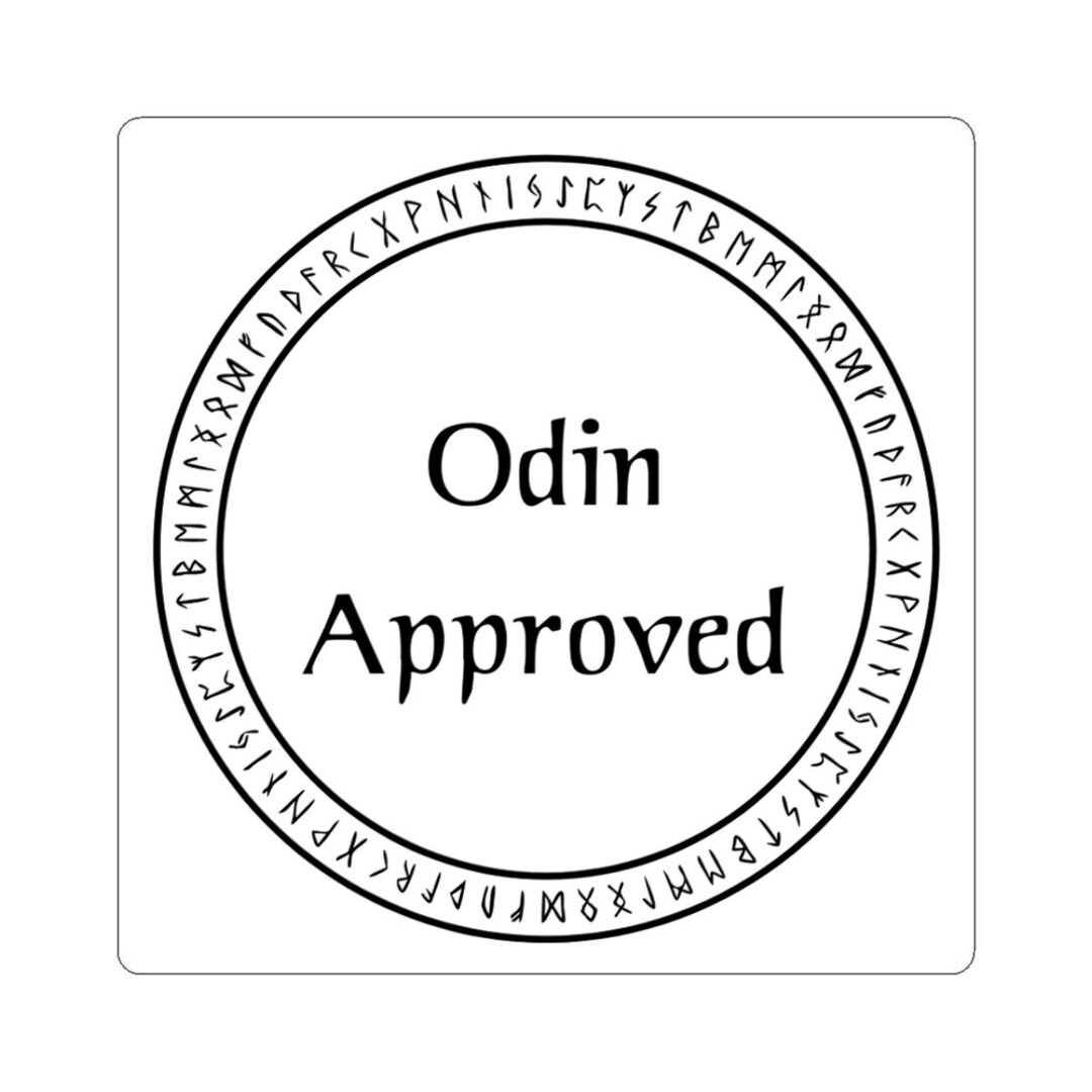 Viking Kiss-cut Stickers Odin Approves - Etsy