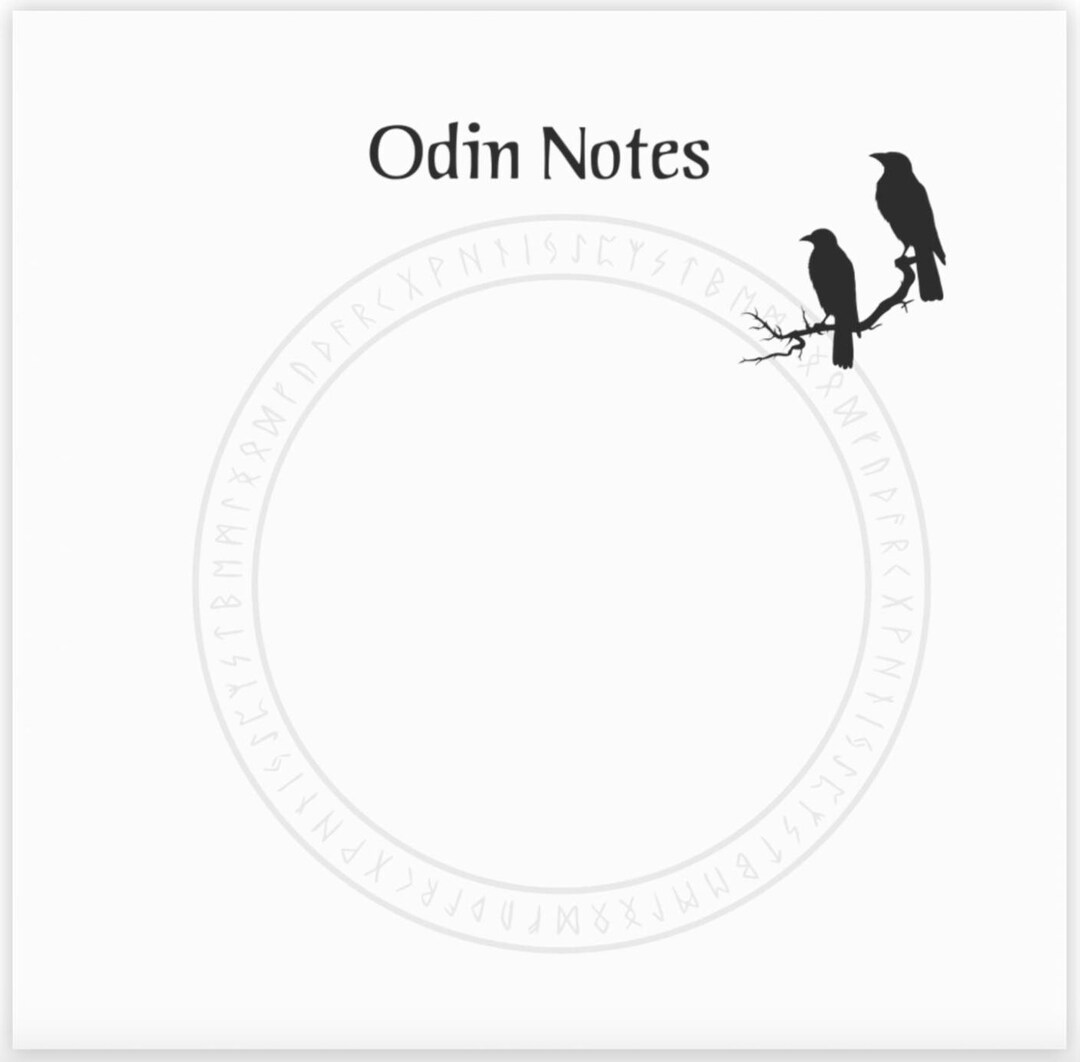 Odin Notes Sticky Notepad: Viking Inspired Memo Pad - Etsy