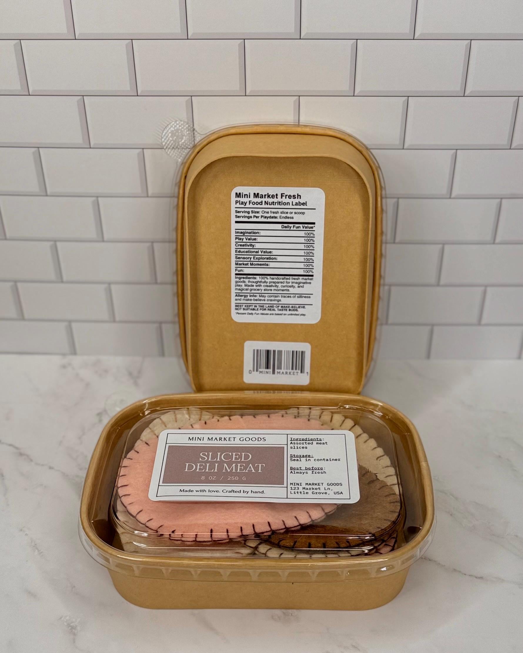 Felt Deli Meat & Cheese | Pretend Play Food, Mini Market - Etsy
