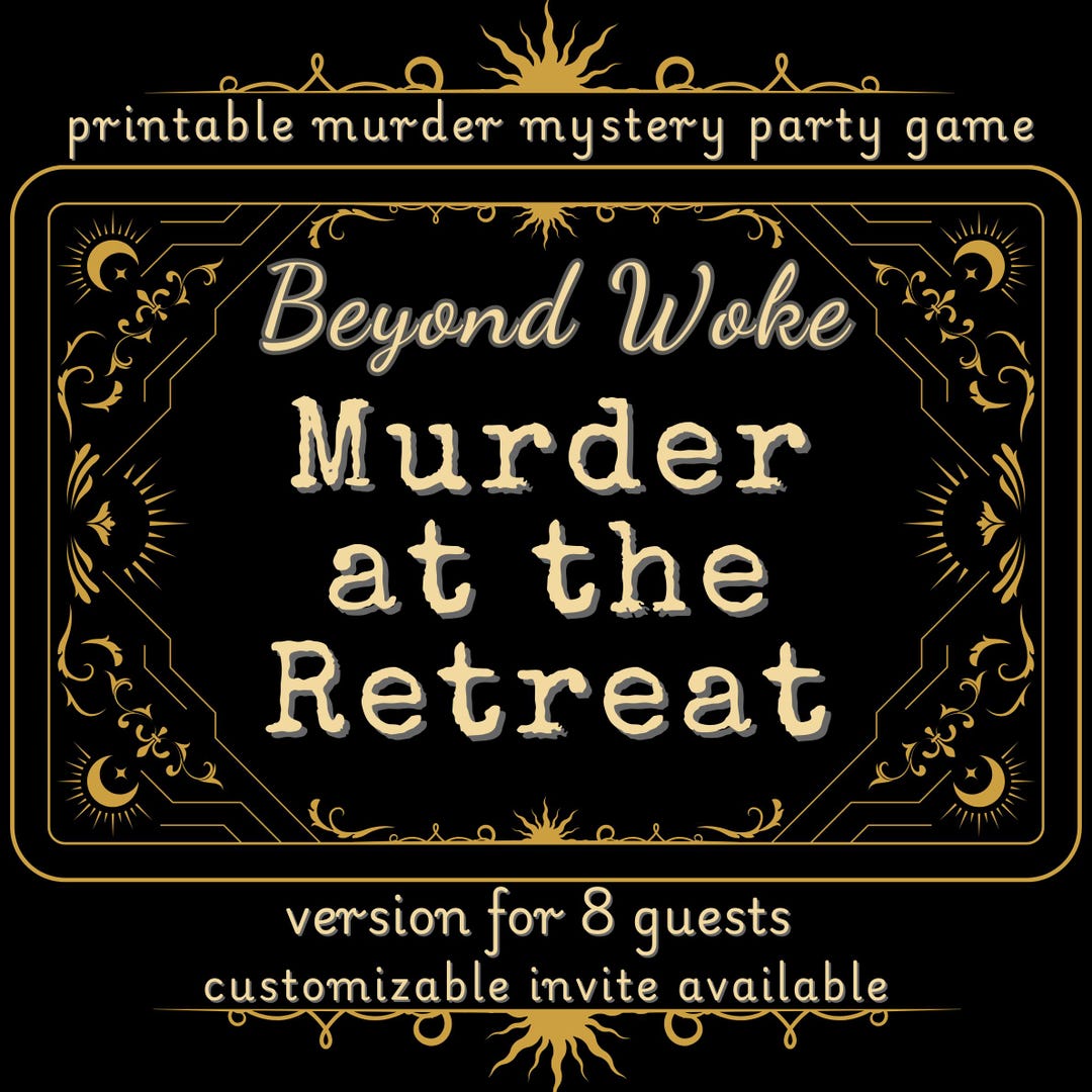 8 Guest - Murder Mystery Dinner Party Game, at the Spiritual Retreat ...