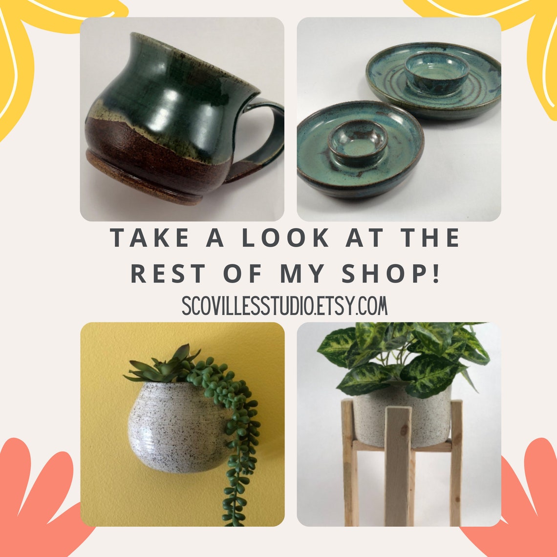 Ceramic Wall Pot Wall Planter for Succulents Air Plant Herbs - Etsy