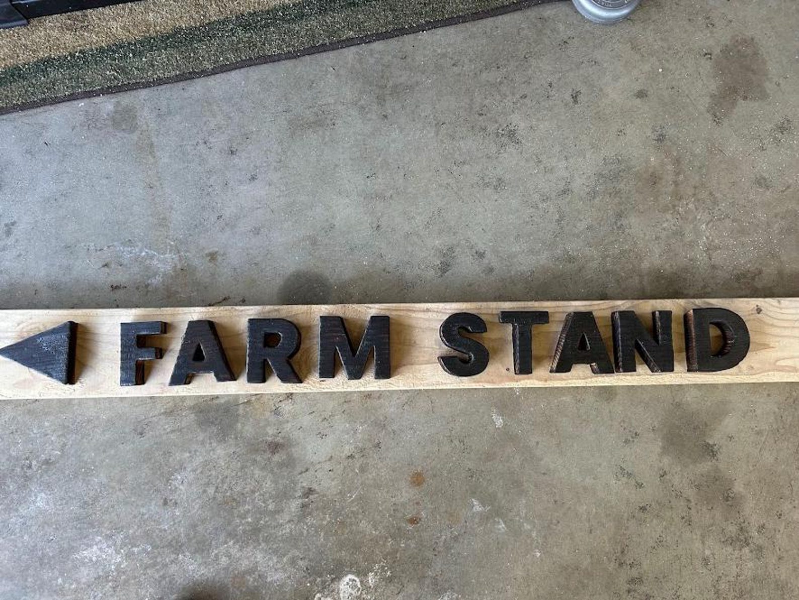 Farm Stand Sign Set With Hand Cut Burned Lettering - Etsy