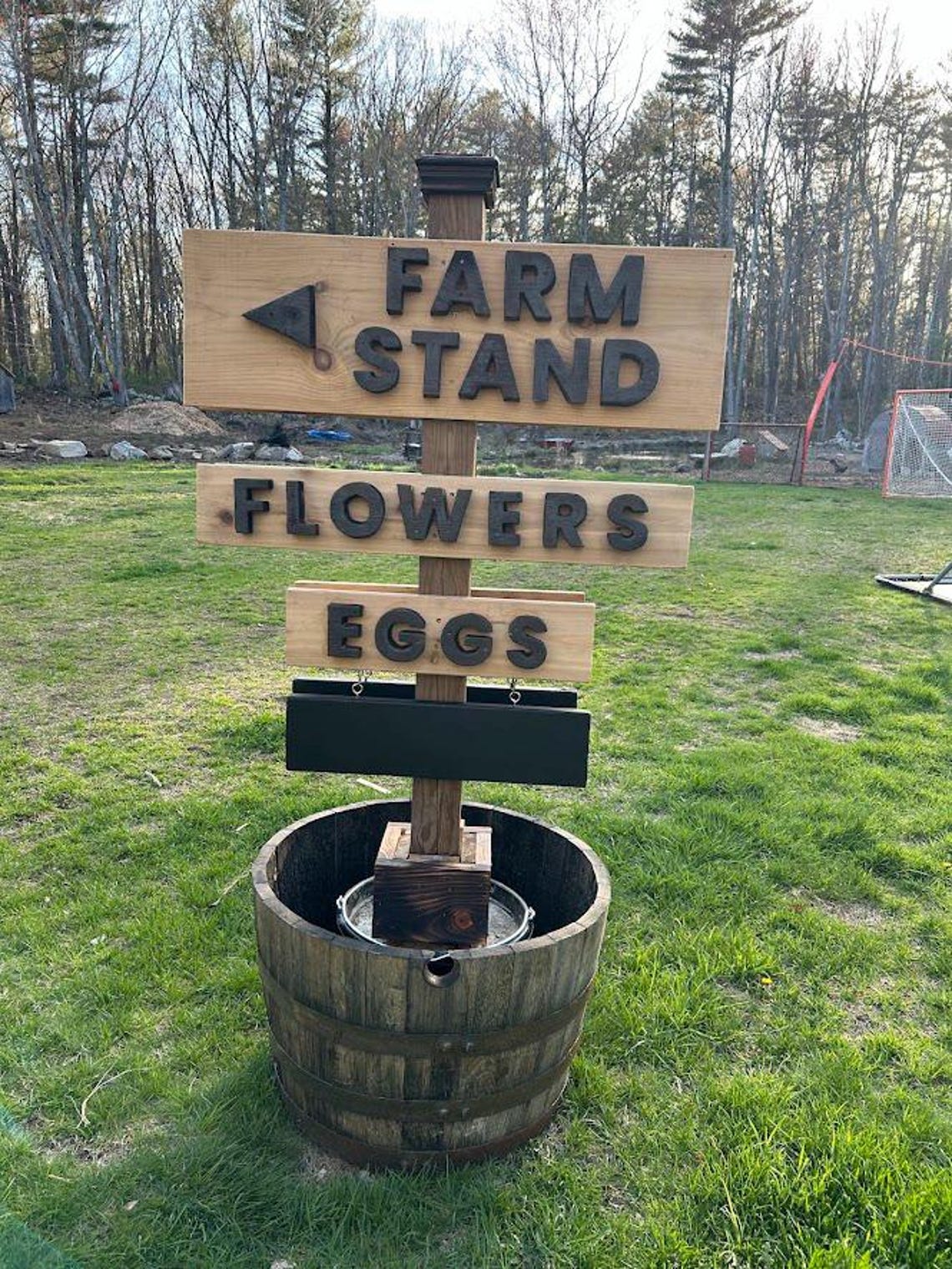 Farm Stand Sign Set With Hand Cut Burned Lettering - Etsy