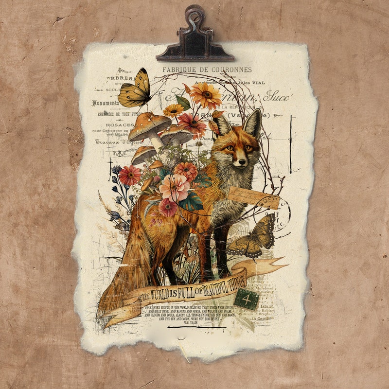 Whimsical Fox - Etsy