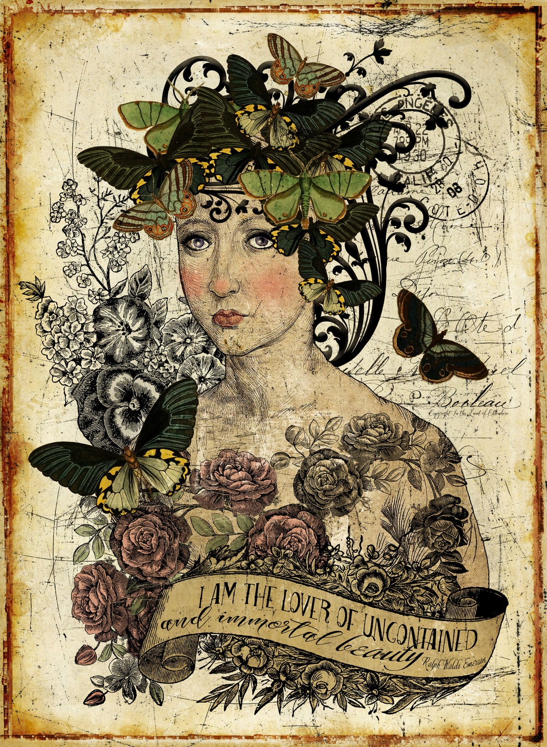 Artisan Uncontained and Immortal Beauty 44X60 Canvas Wall Tapestry. - Etsy