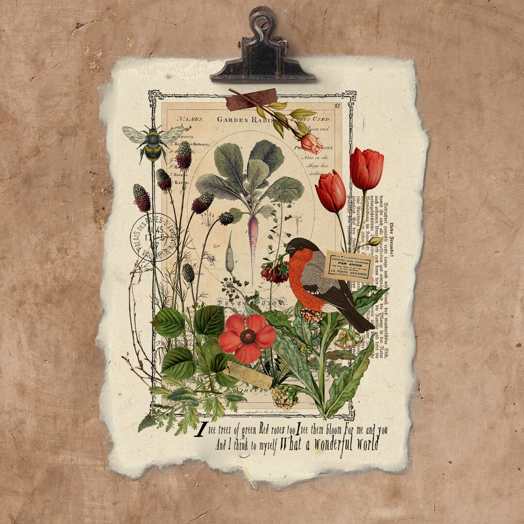 Artisan Wonderful World . . . Handmade Paper Print. - Etsy