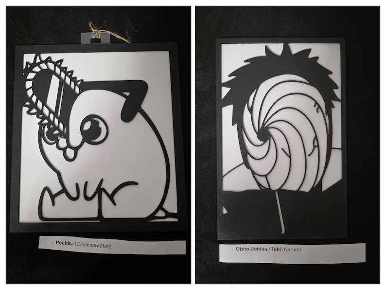 Anime Wood Wall Art | Laser Cut Silhouette | 36 Designs | Naruto, DBZ ...