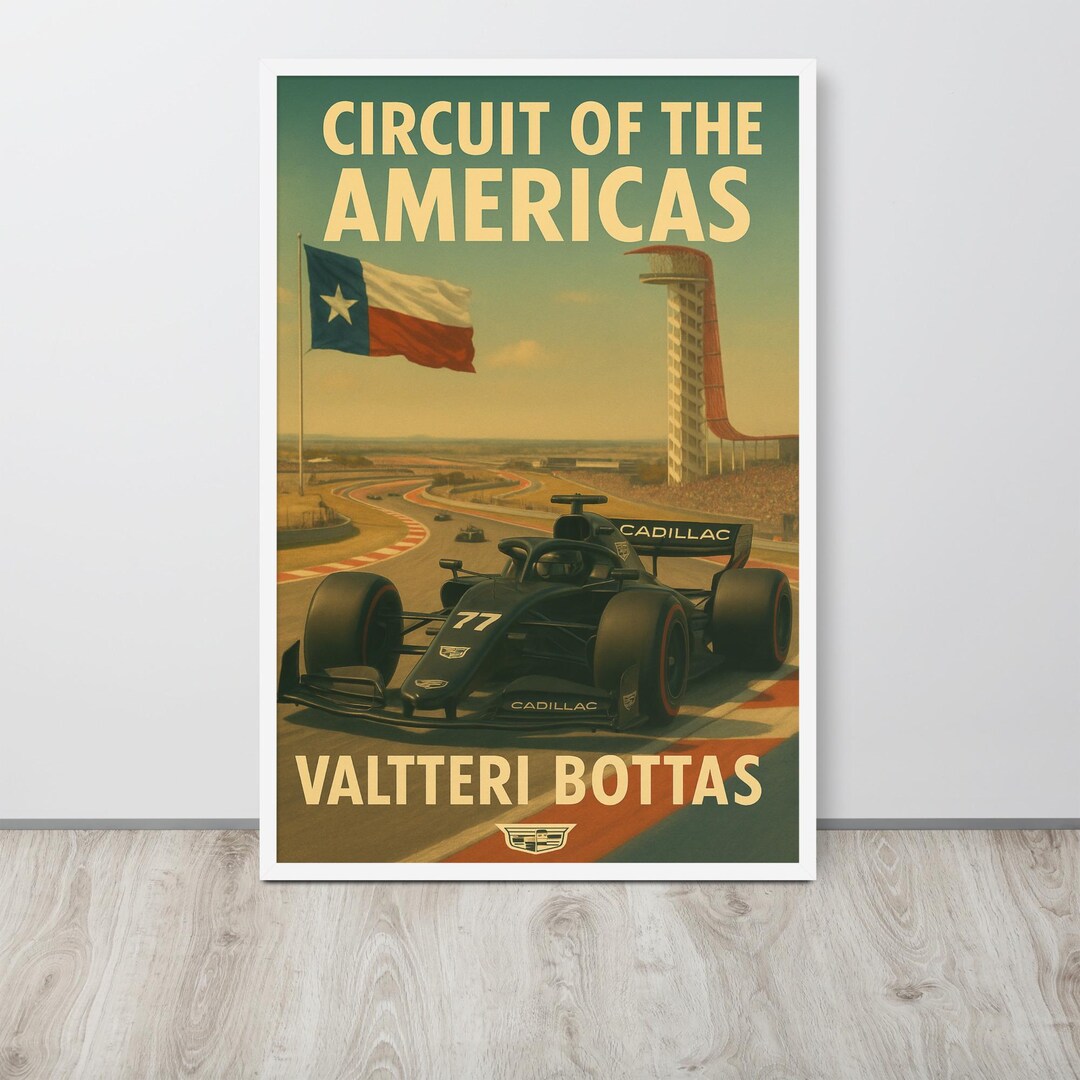 Valtteri Bottas Circuit of the Americas Poster – Cadillac F1 USA Grand ...