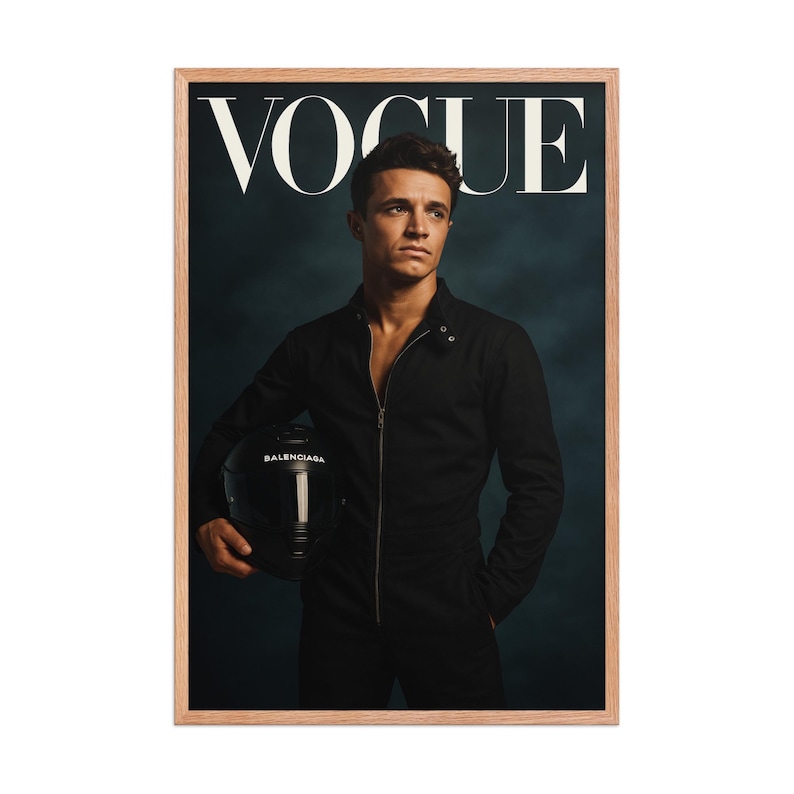 Lando Norris Vogue Cover – British Vogue F1 Poster – Editorial ...