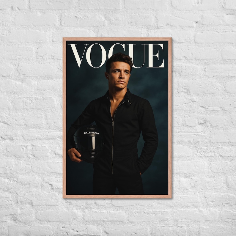 Lando Norris Vogue Cover – British Vogue F1 Poster – Editorial ...