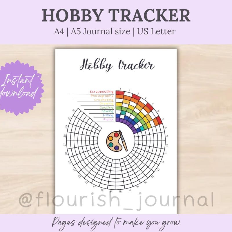 Hobby Tracker Journal - Etsy