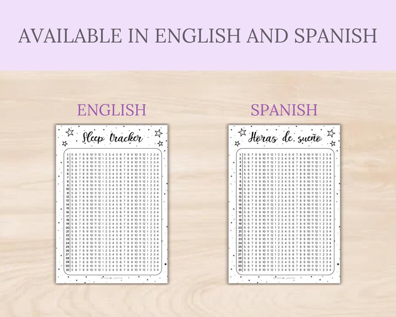 Sleep Tracker Printable for Bullet Journal | Monthly Sleep Log and Hours Tracker | Sleep Quality ...