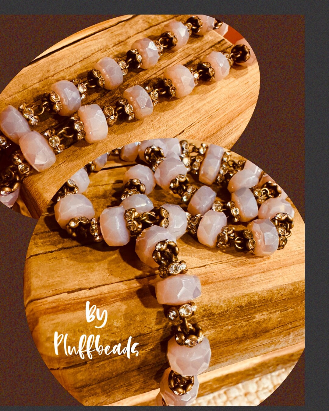 Chain LAVENDER Flash Crystal Encrusted Rhinestones Assemblage Chain ...