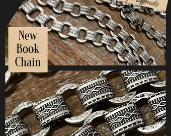 Silver Book Chain | Etsy