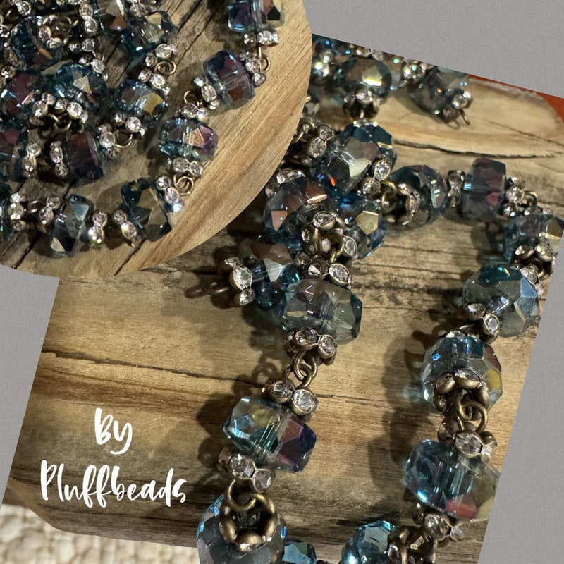 Blue Crystal Chain - Etsy