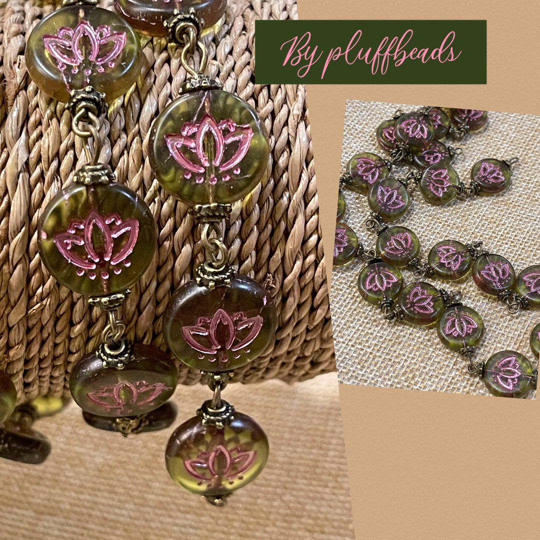 Chain I67 ZEN Lotus Connector Component Chain Matte OLIVE Cyclamen ...