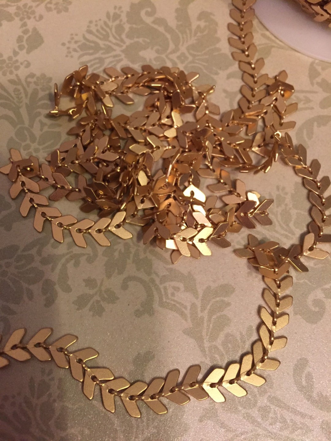 Chain I355 Chain Chevron Petite 6.5mm High Quality Solid Brass Matte ...