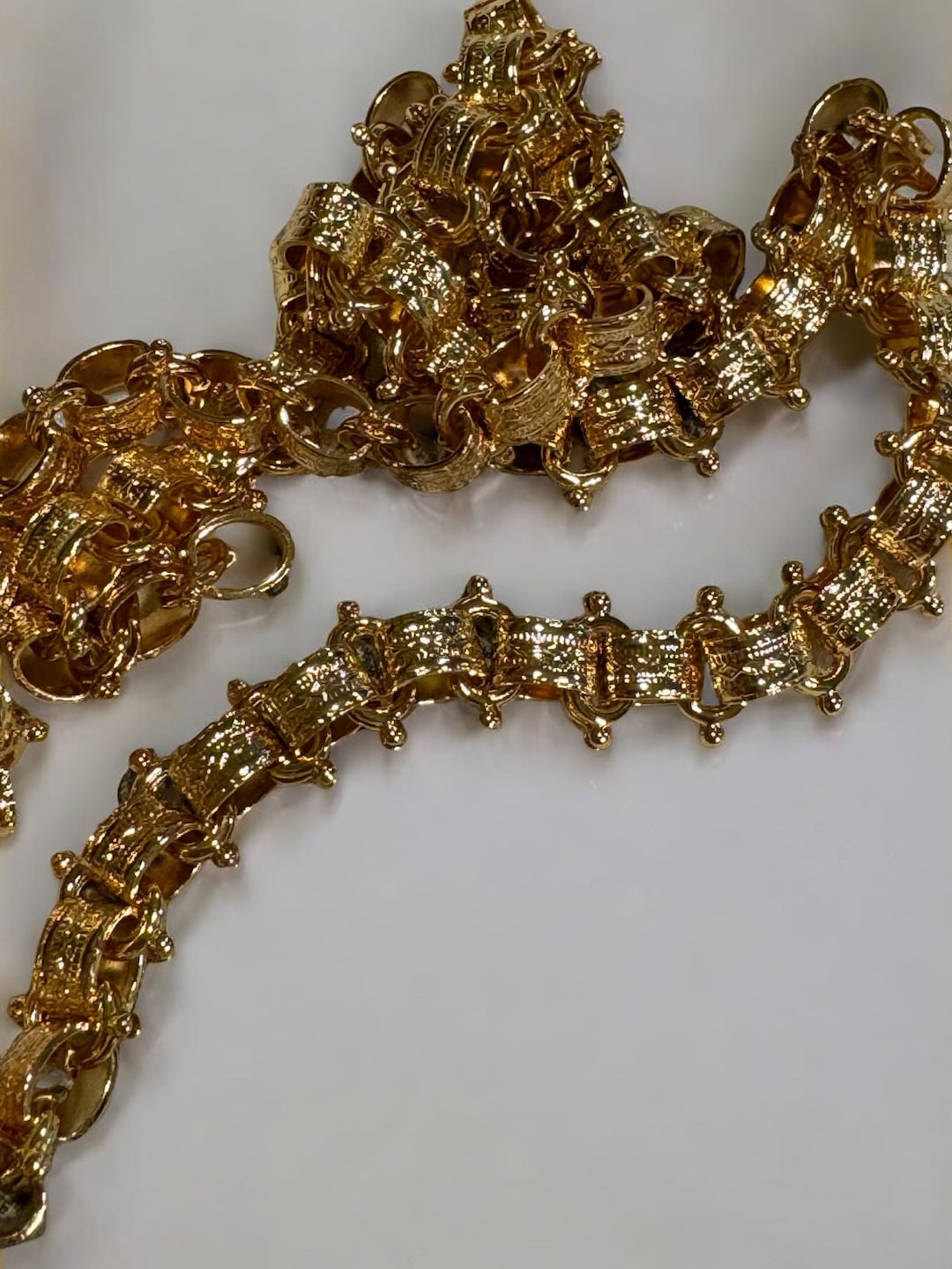 Chain Book Chain BRIGHT GOLD Repurpose Vintage Style Plated - Etsy