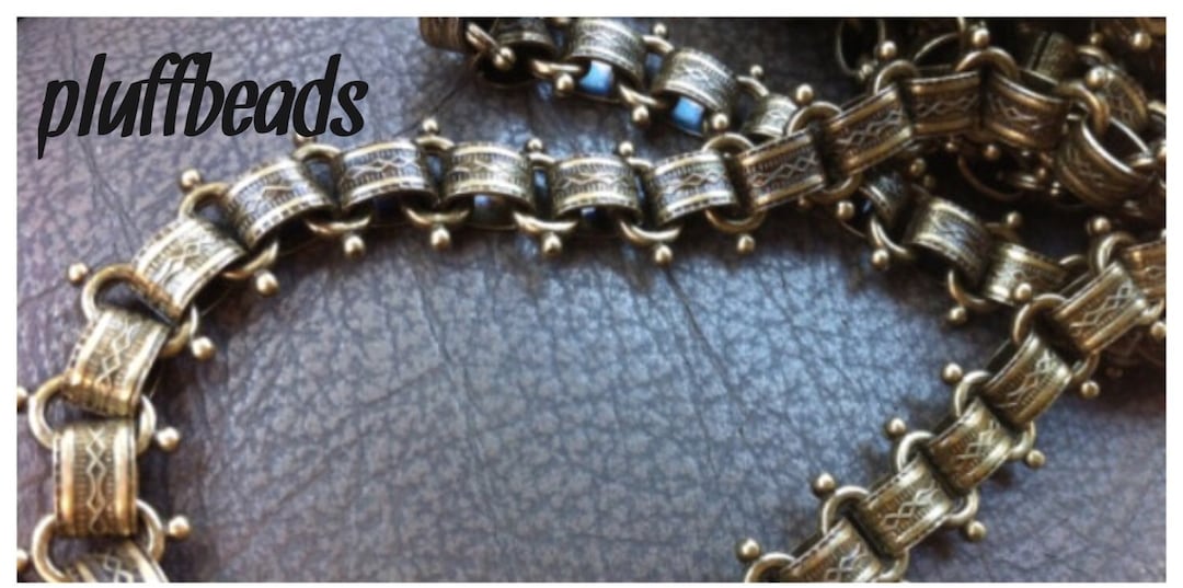 Chain BOOK Chain ANTIQUE BRASS Repurpose Plated - Etsy