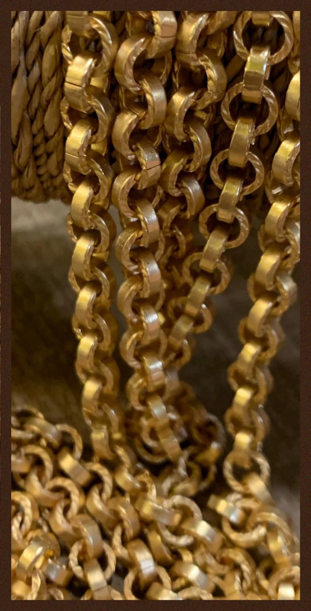 Vintage Style Cable Chain, Matte Gold Fluted Link (6mm) - Etsy
