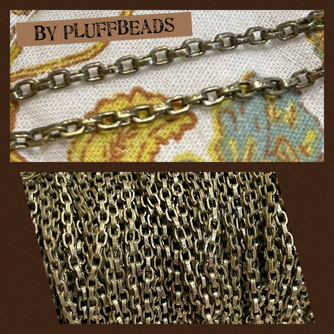 Chain I168 Retro Vintage Style Chain 2mm X 3mm Box Chain Rectangular ...