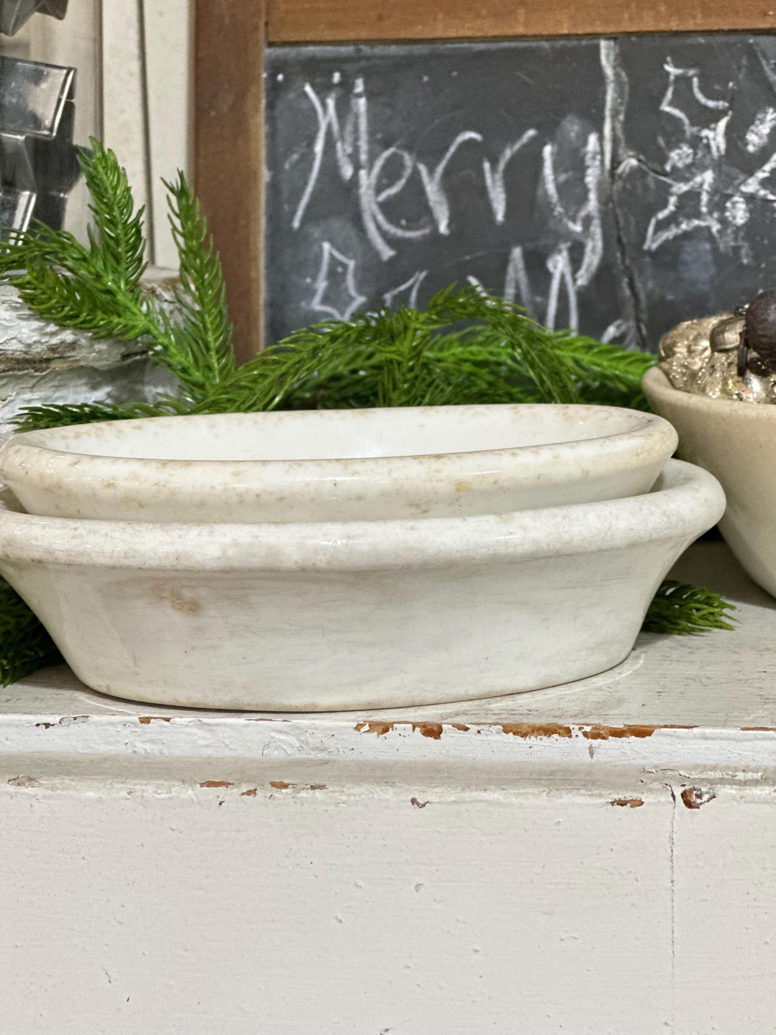 Ironstone Super Chunky Soap Dishes, Set of Two. Not Marked - Etsy