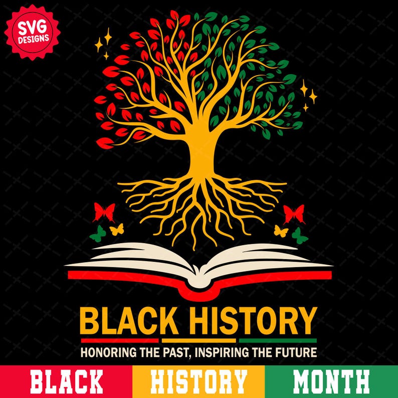 Black History Month SVG | African Heritage Svg | Black History Tree Svg ...