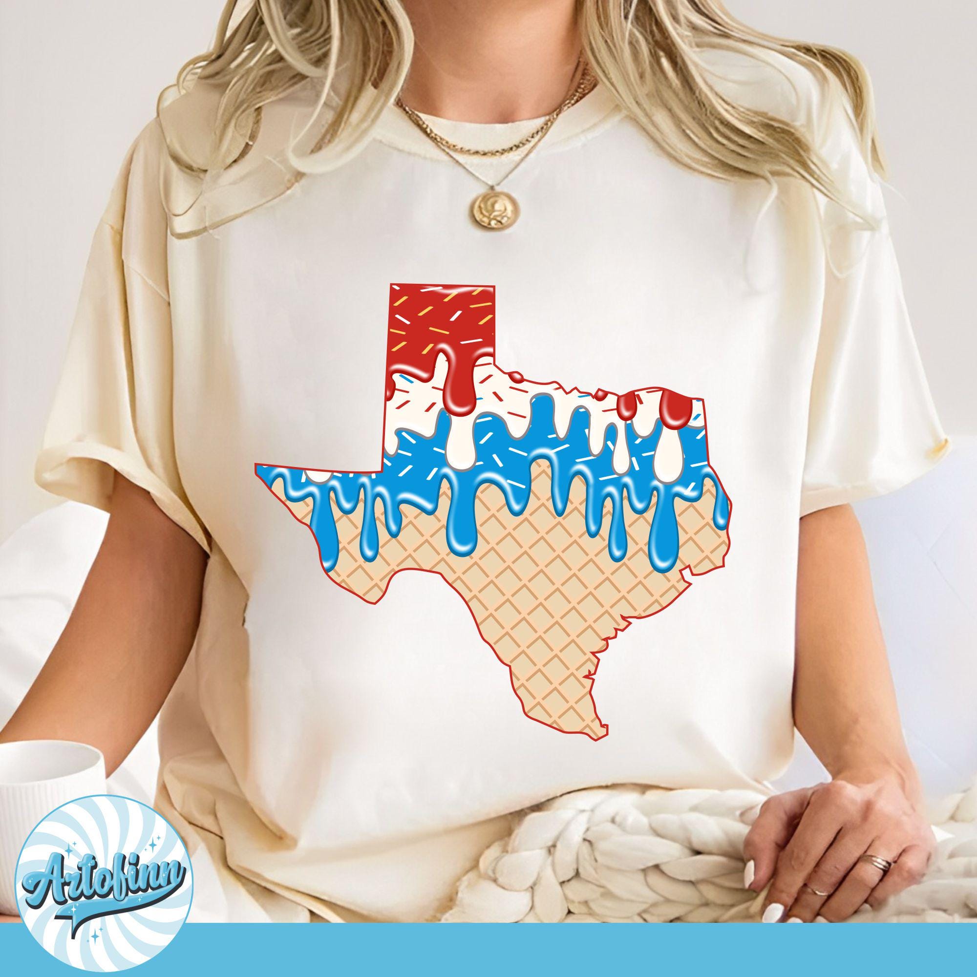 Texas Drip Png, Icecream Drip Png, Waffle Cone Png, State Outline Png ...