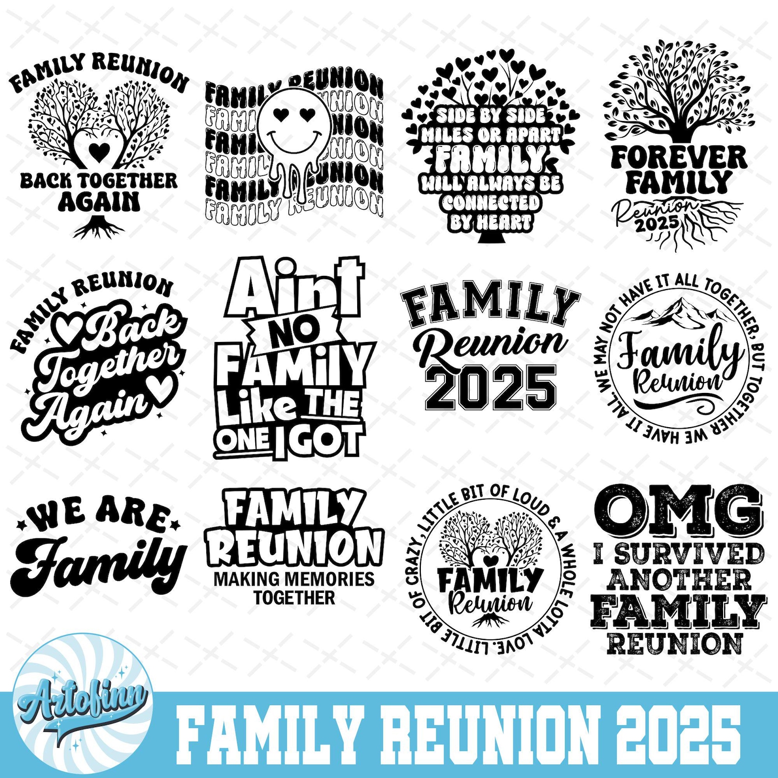 Family Reunion 2025 PNG Bundle: Family Tree Design (digital Download ...